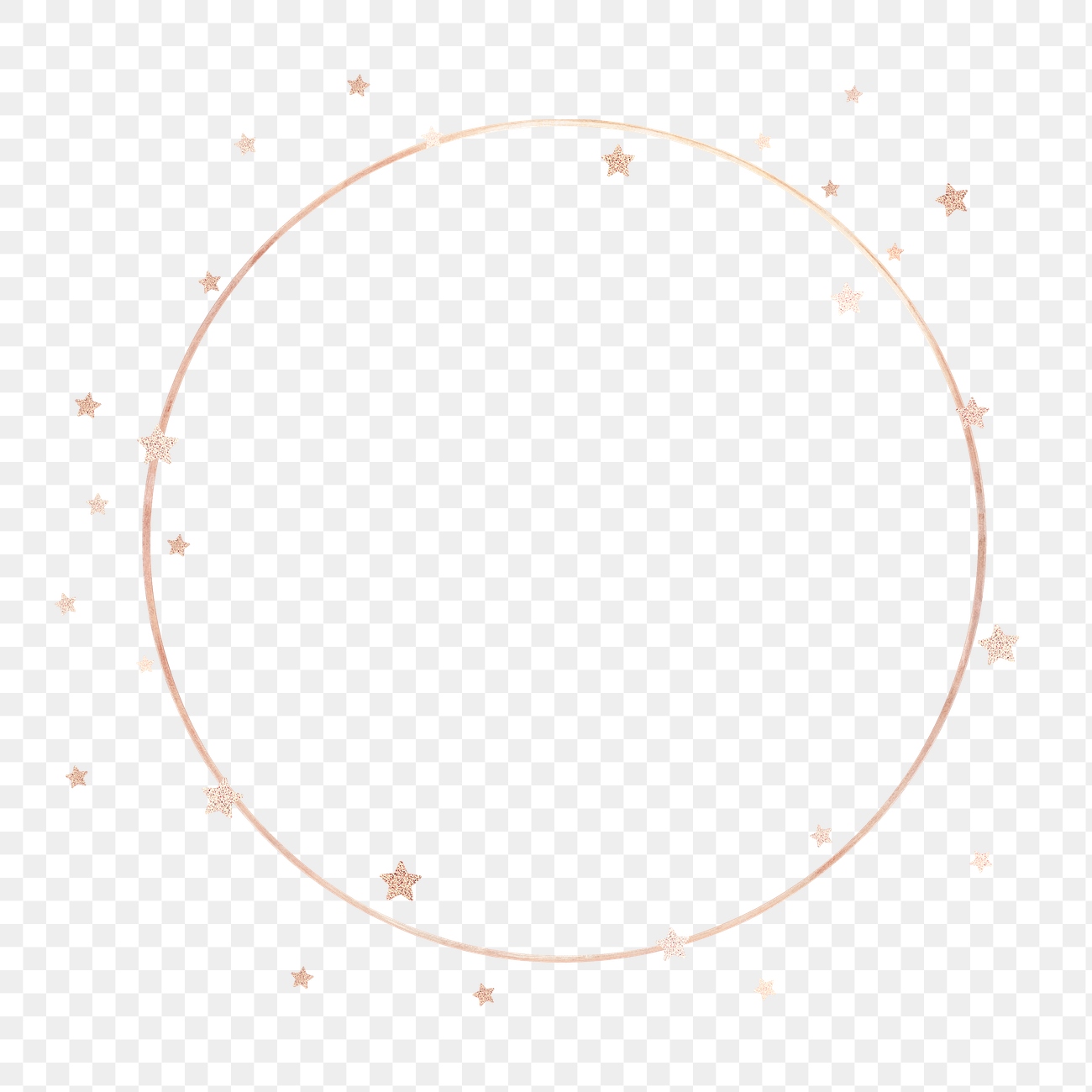 Gold round stars frame design | Premium PNG - rawpixel