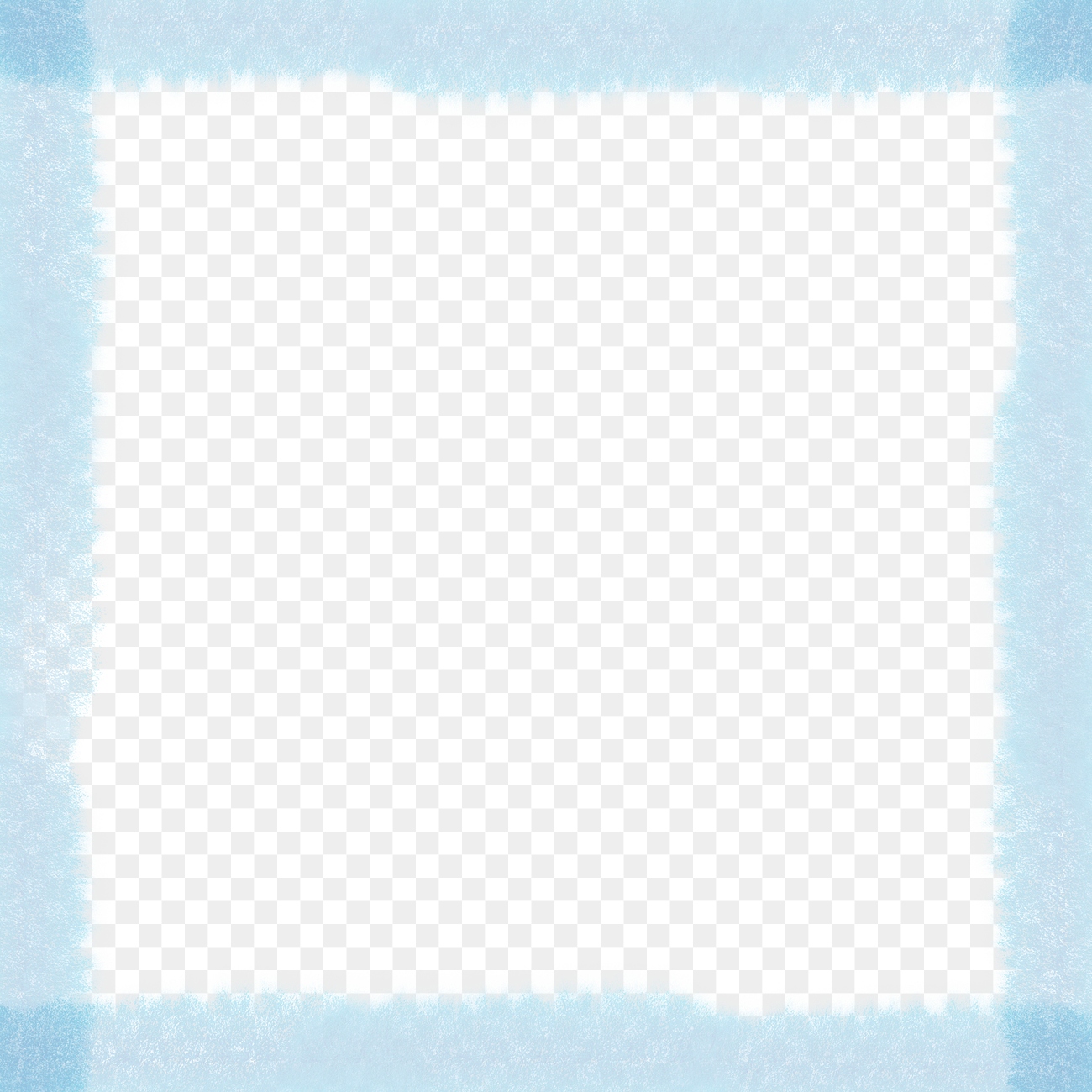 Square blue brush stroke frame | Free PNG - rawpixel