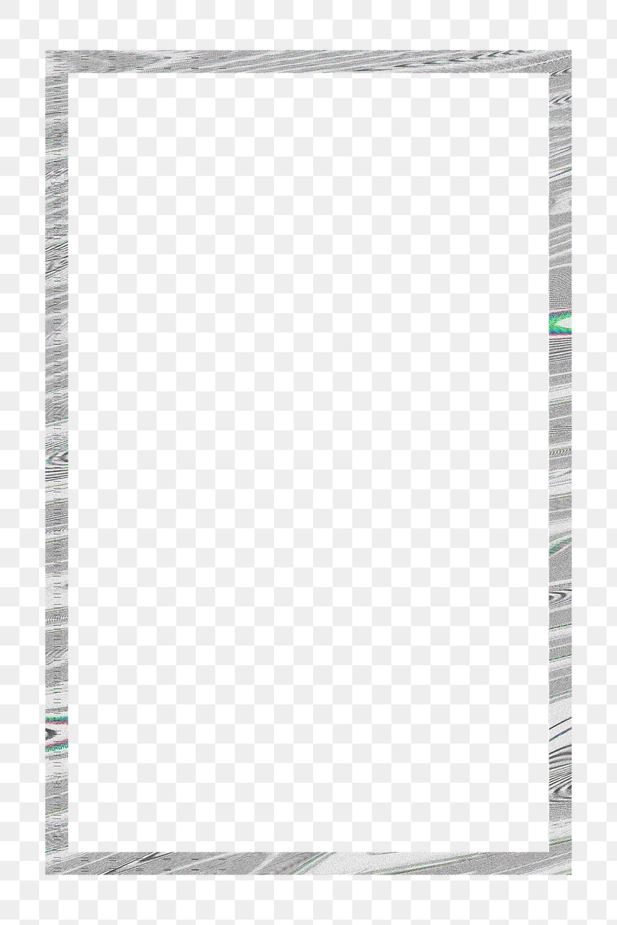 Rectangle frame png glitch effect | Premium PNG - rawpixel