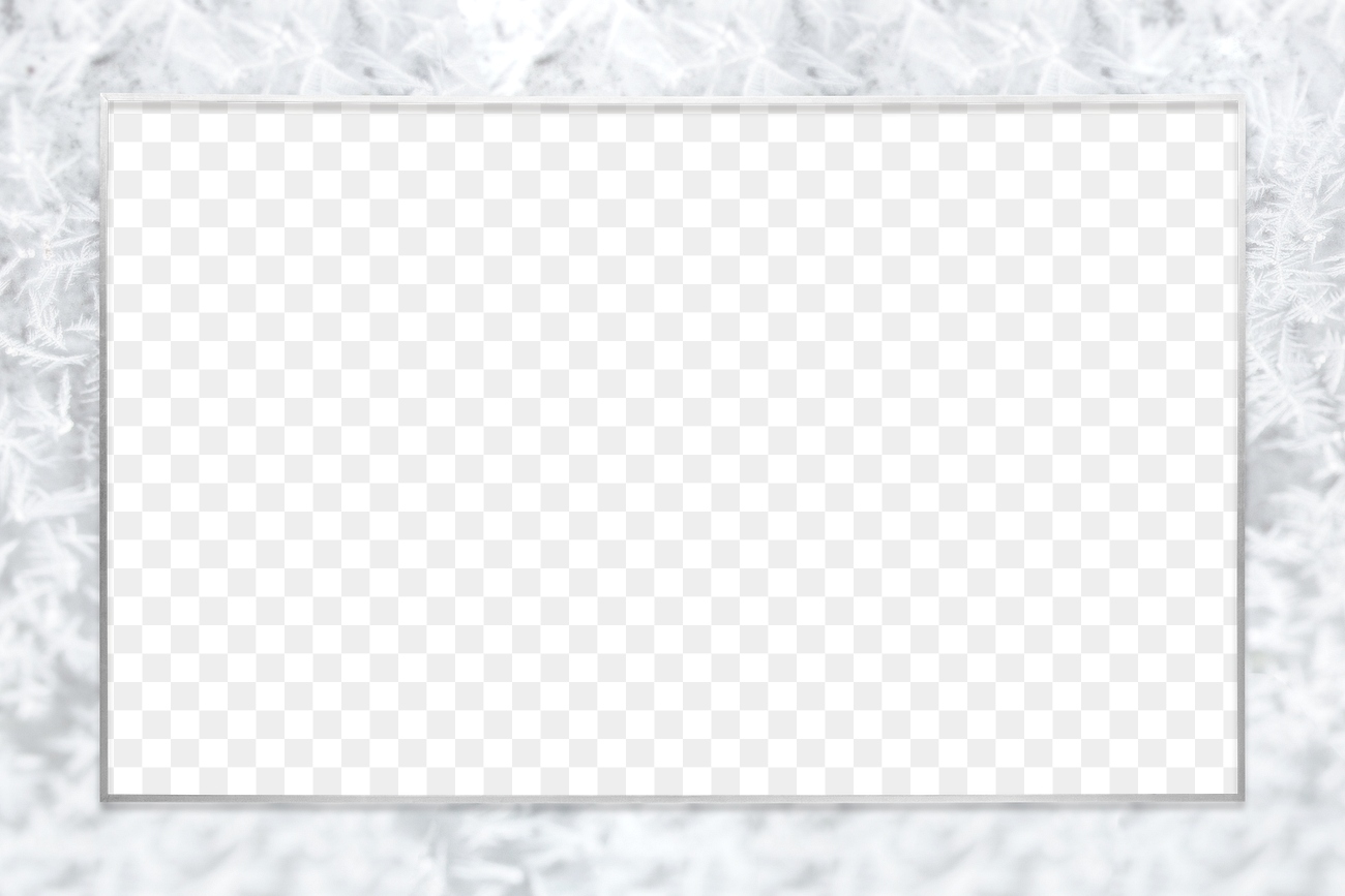 Png frozen white winter frame | Free PNG - rawpixel
