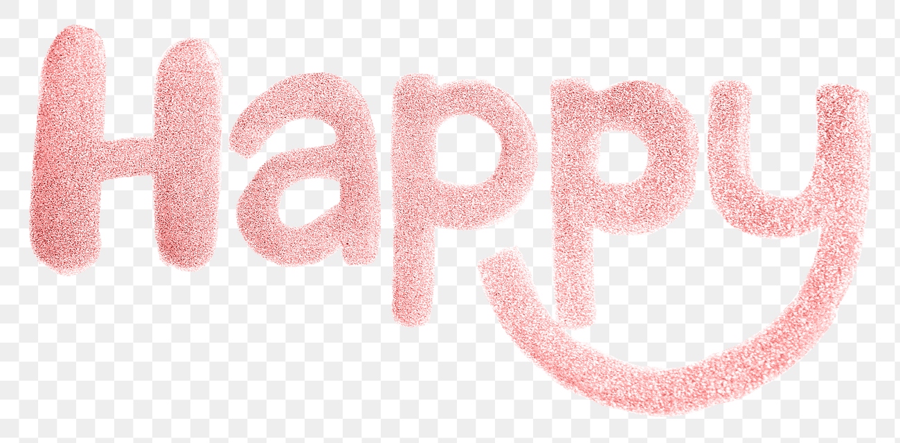 Sparkling glitter happy word png | Premium PNG Sticker - rawpixel