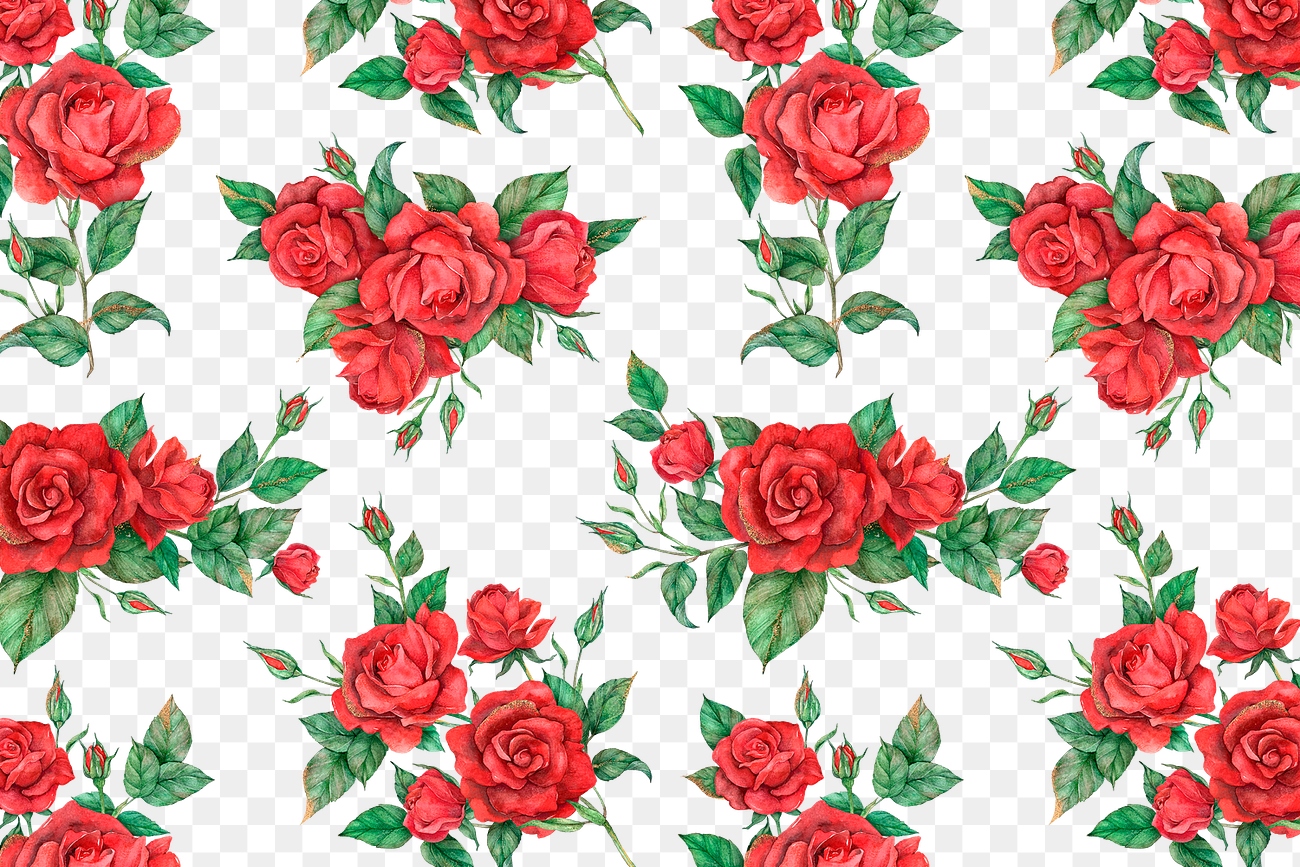 Red rose pattern png transparent | Premium PNG - rawpixel