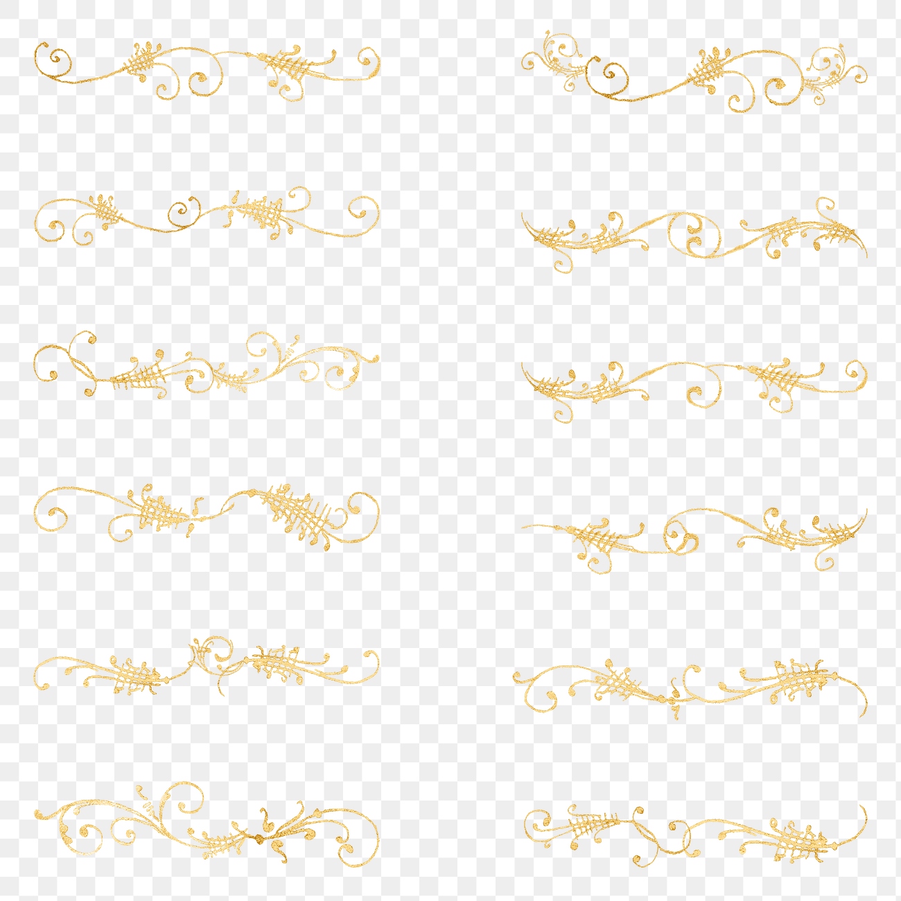 Vintage gold divider png element | Free PNG - rawpixel