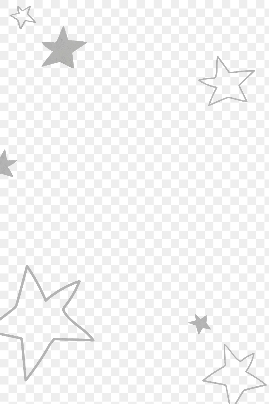 Png hand drawn stars gray | Premium PNG - rawpixel