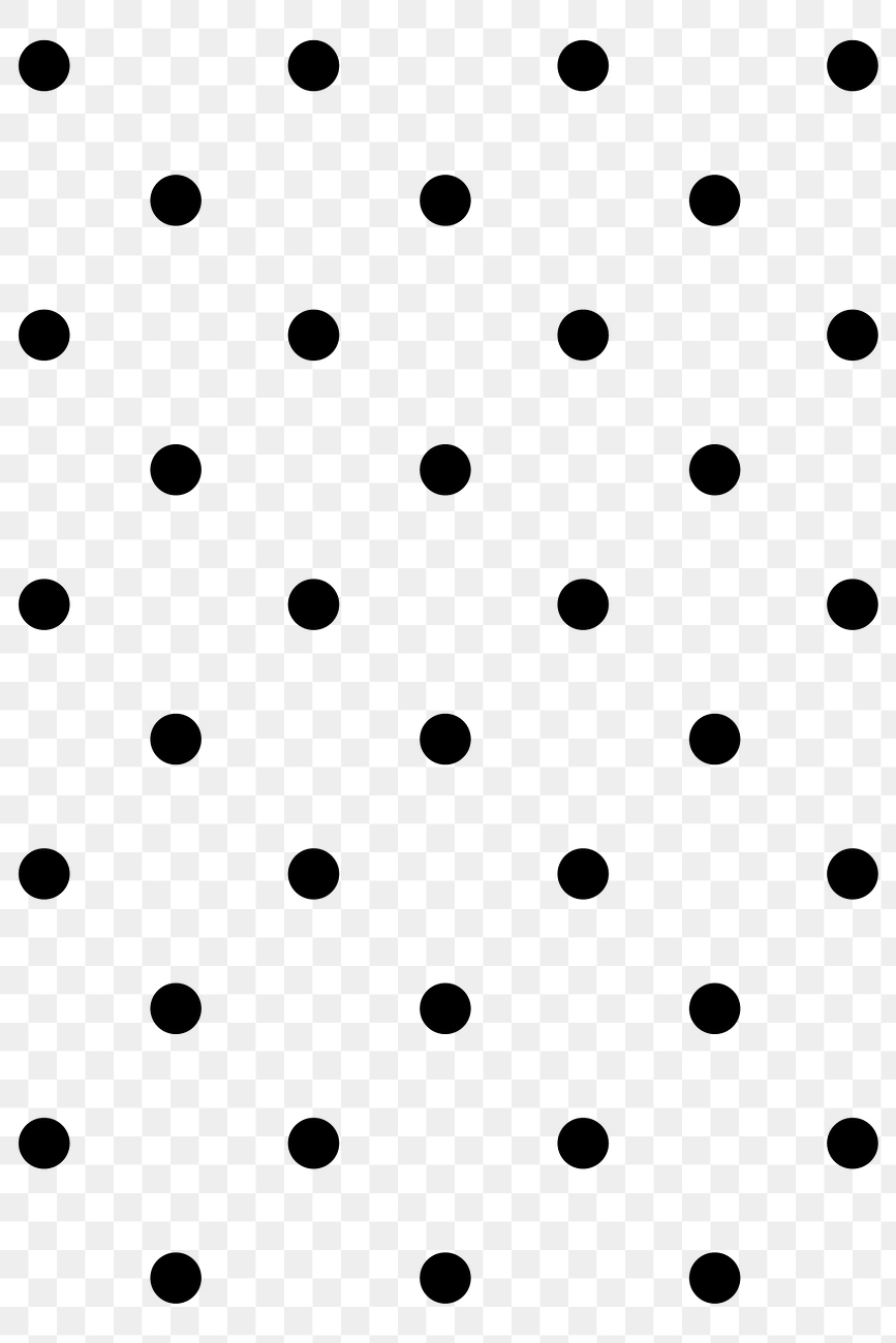 Cute polka dot png black | Premium PNG - rawpixel