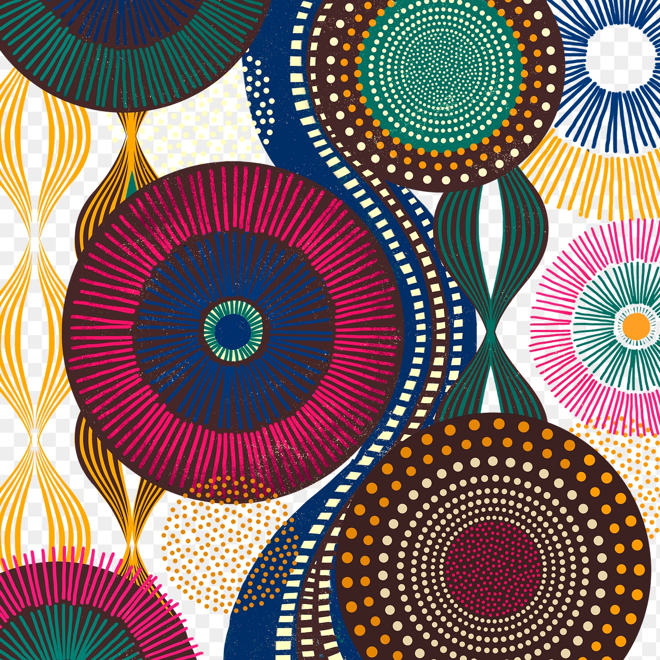 African ethnic pattern png vintage | Premium PNG - rawpixel