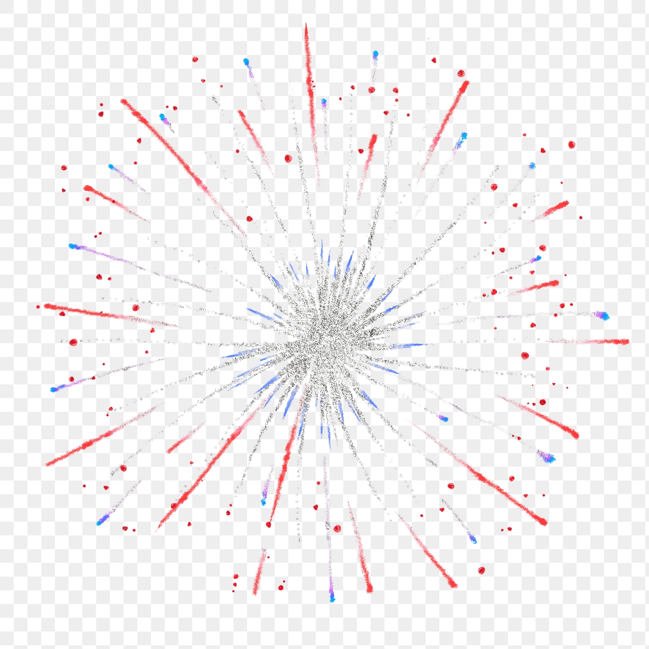 Colorful fireworks png design element | Free PNG Sticker - rawpixel