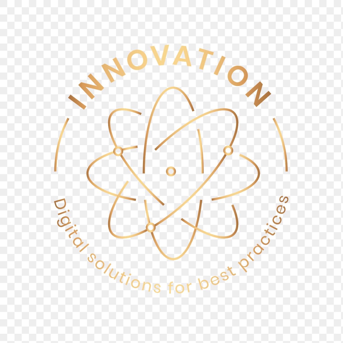 Innovation education logo png atom | Premium PNG Sticker - rawpixel