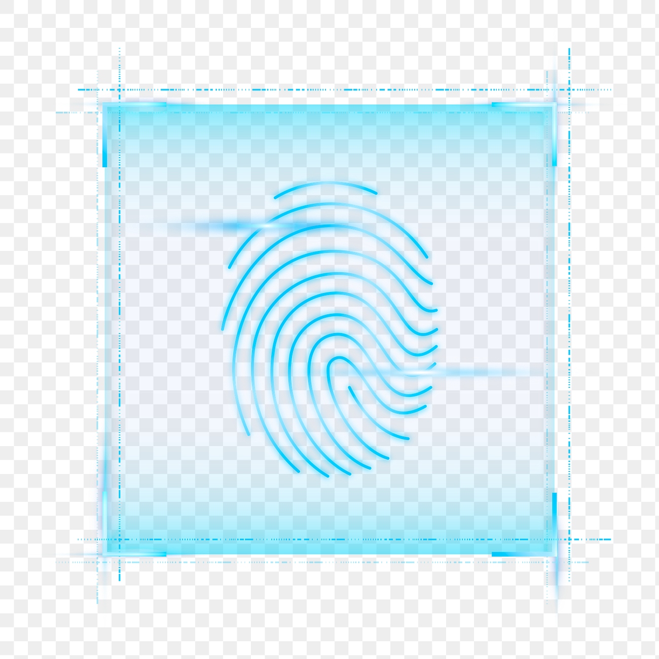 Fingerprint biometric scan png cyber | Premium PNG Sticker - rawpixel
