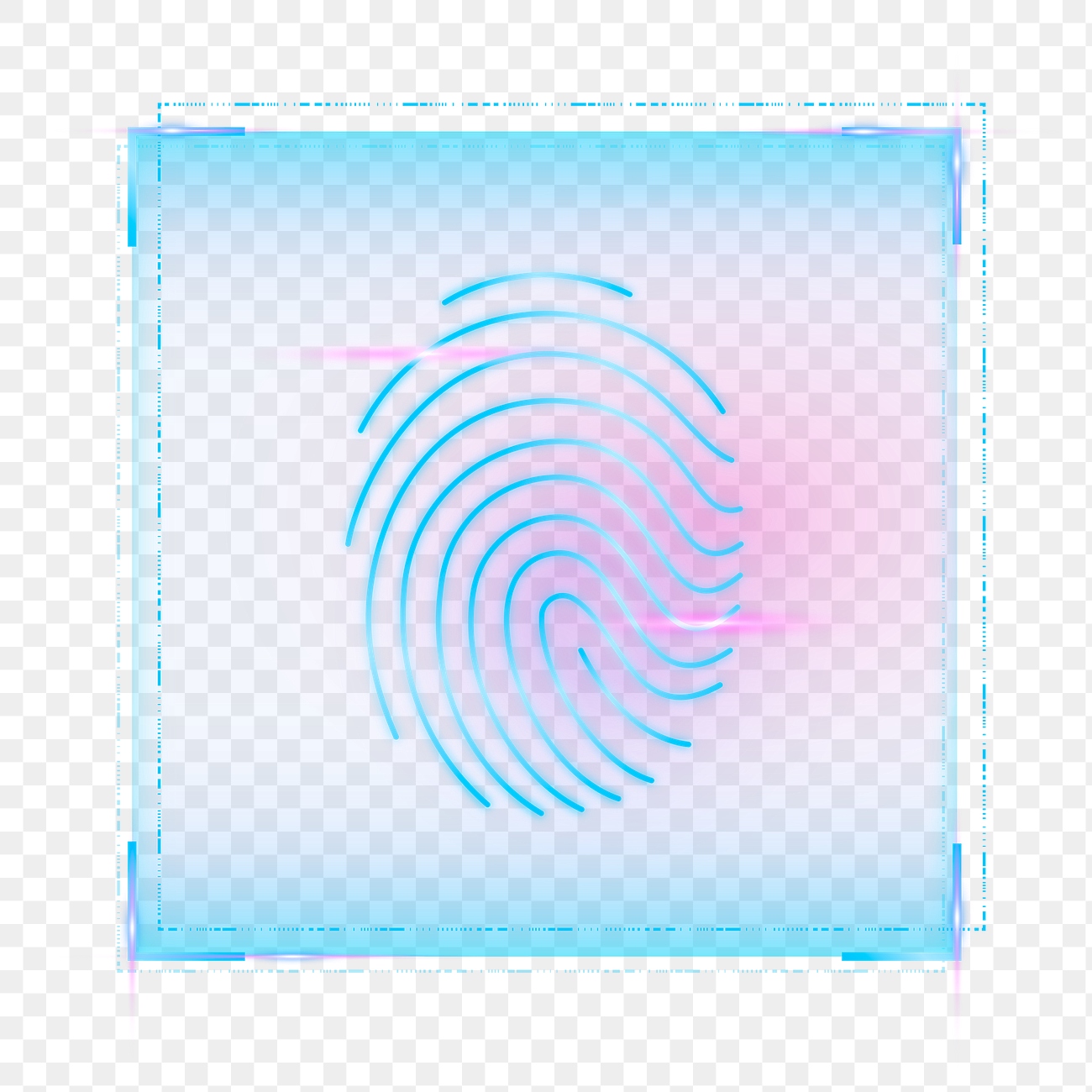 Fingerprint biometric scan png cyber | Premium PNG Sticker - rawpixel