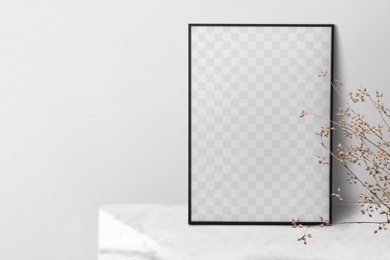 Picture frame mockup png leaning | Premium PNG - rawpixel