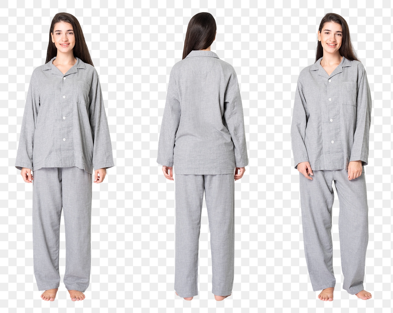 Woman pajamas png mockup unisex | Premium PNG Sticker - rawpixel