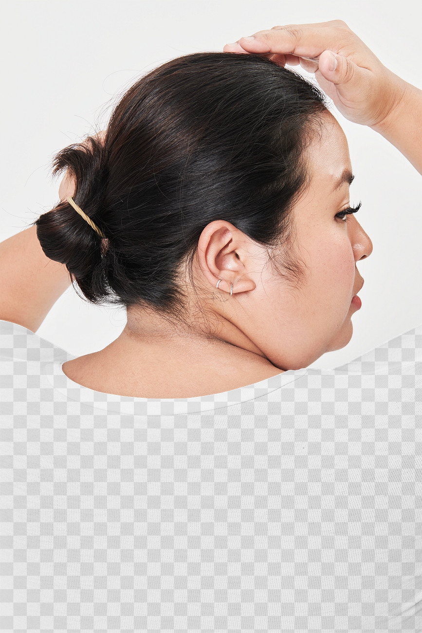 Attractive plus size model png | Premium PNG - rawpixel