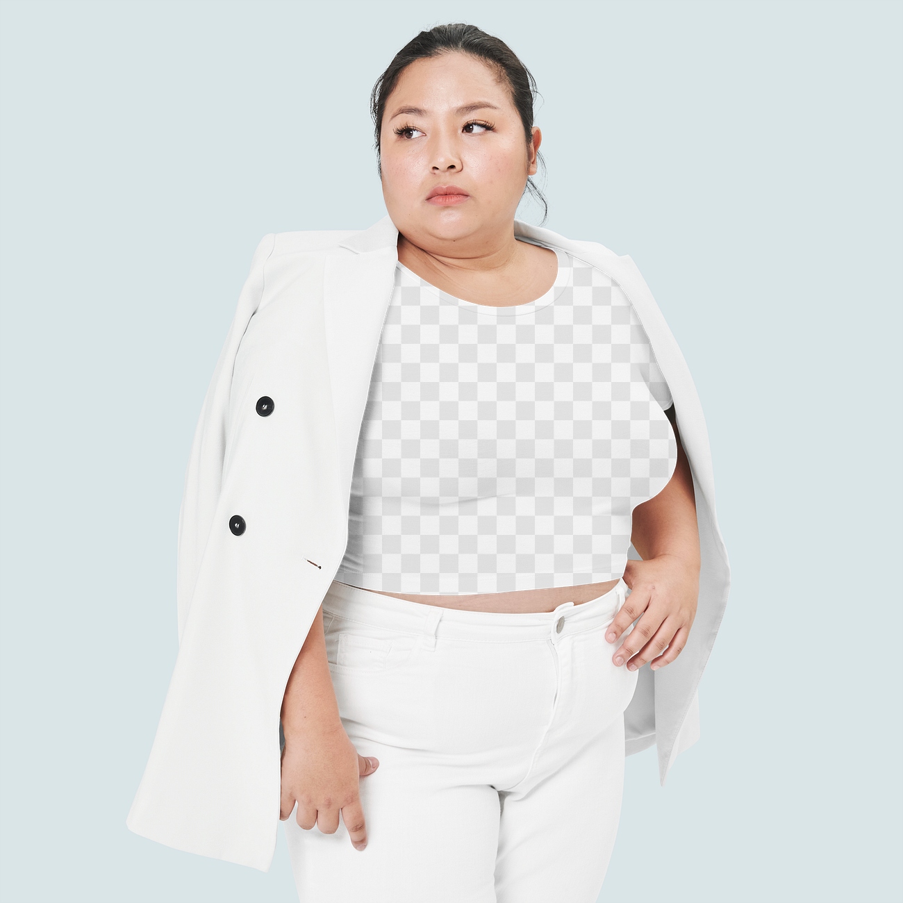 Plus size model suit apparel | Free PNG - rawpixel