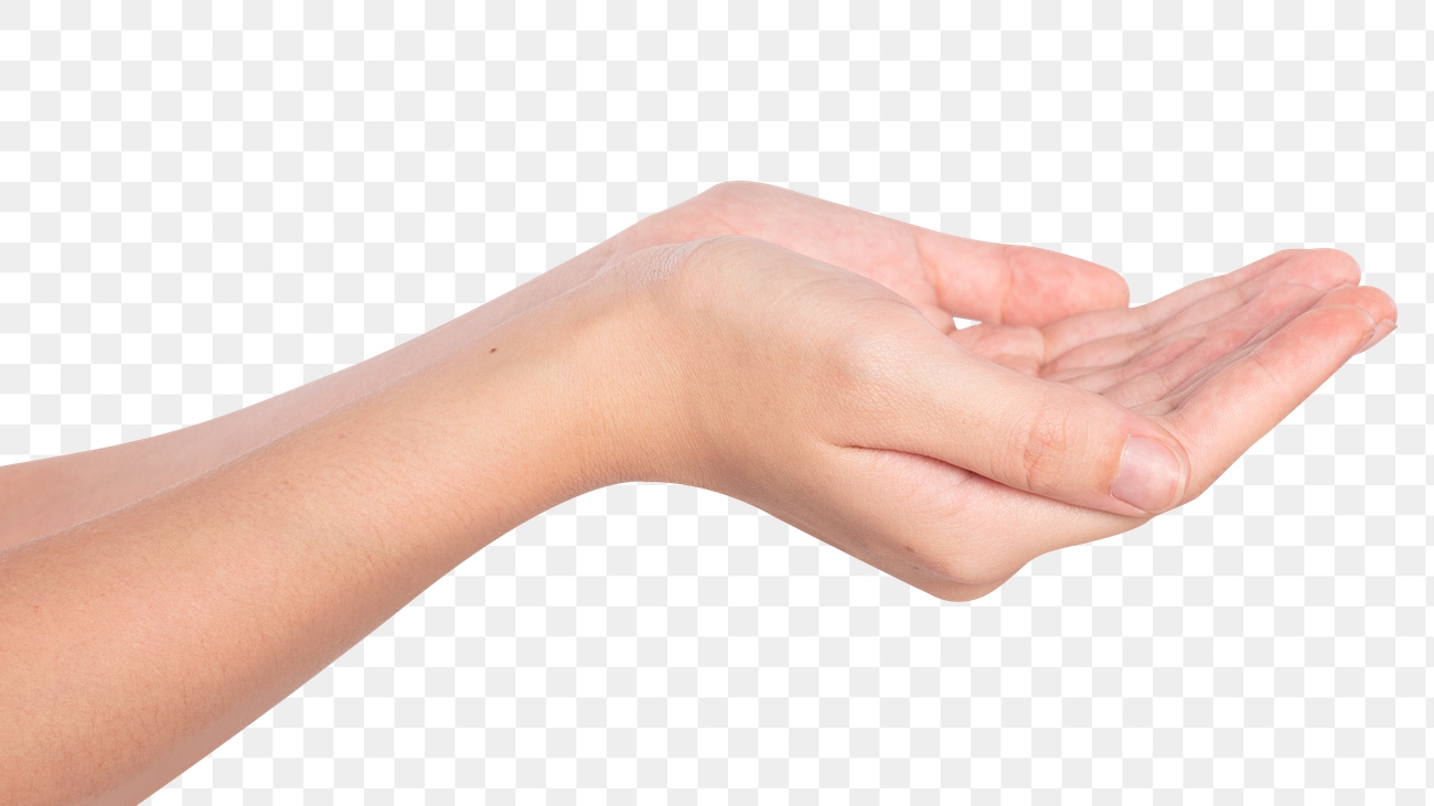 Cupped hand gesture png mockup | Premium PNG Sticker - rawpixel