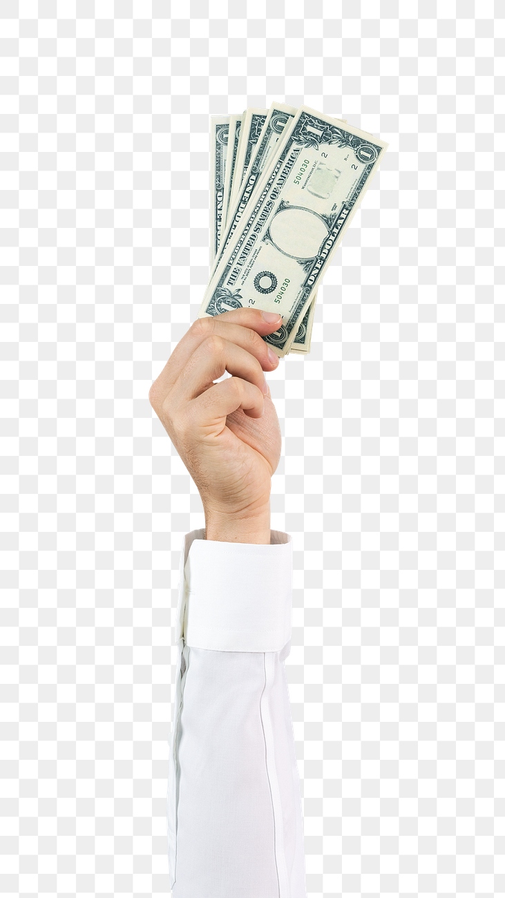Png Hand holding money mockup | Premium PNG Sticker - rawpixel