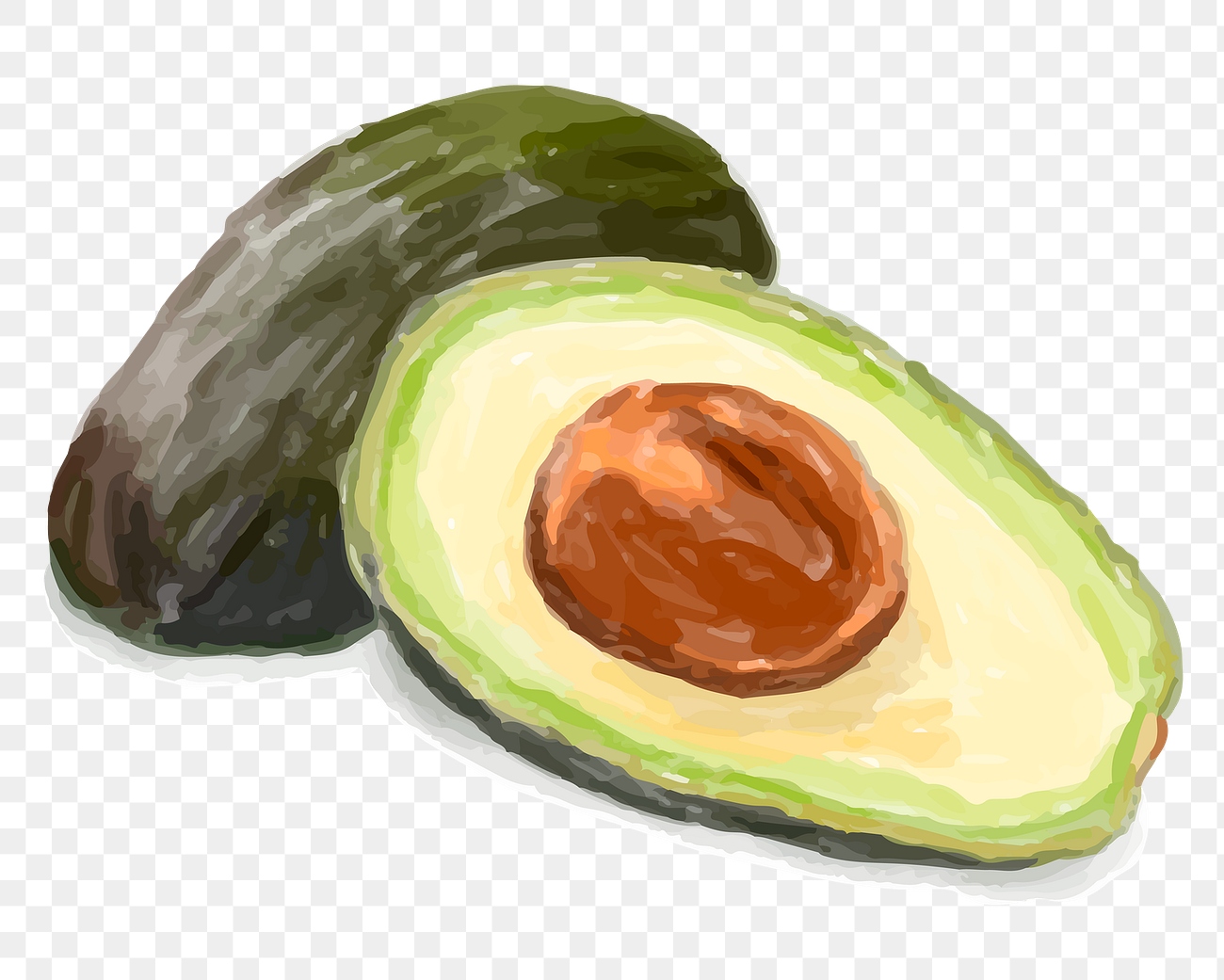 Green avocado png sticker hand | Premium PNG Sticker - rawpixel