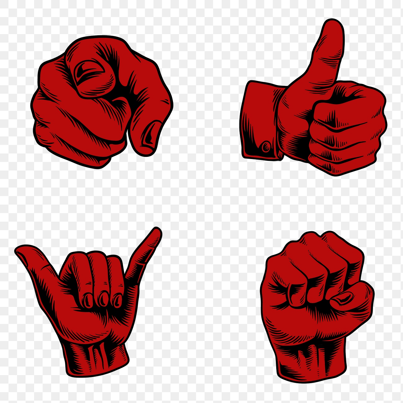 Cool hand gesture design element | Premium PNG - rawpixel