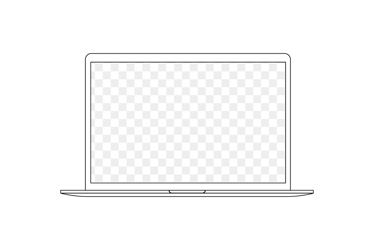 Laptop transparent screen png mockup, | Premium PNG - rawpixel
