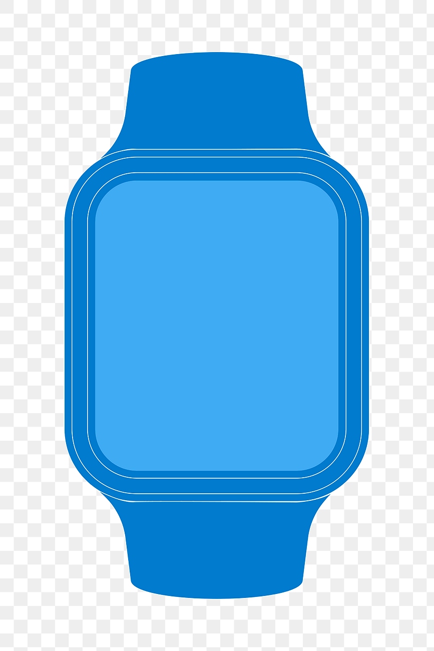 Blue smartwatch png sticker, blank | Free PNG Sticker - rawpixel