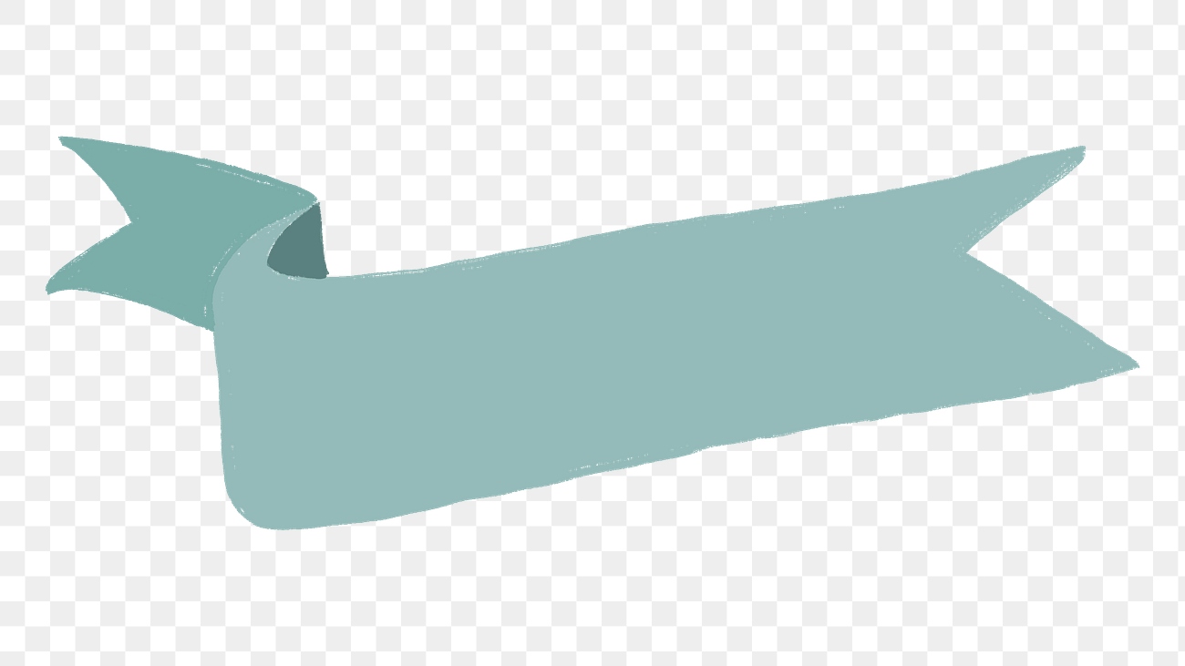 Green ribbon PNG clipart graphic | Premium PNG Sticker - rawpixel