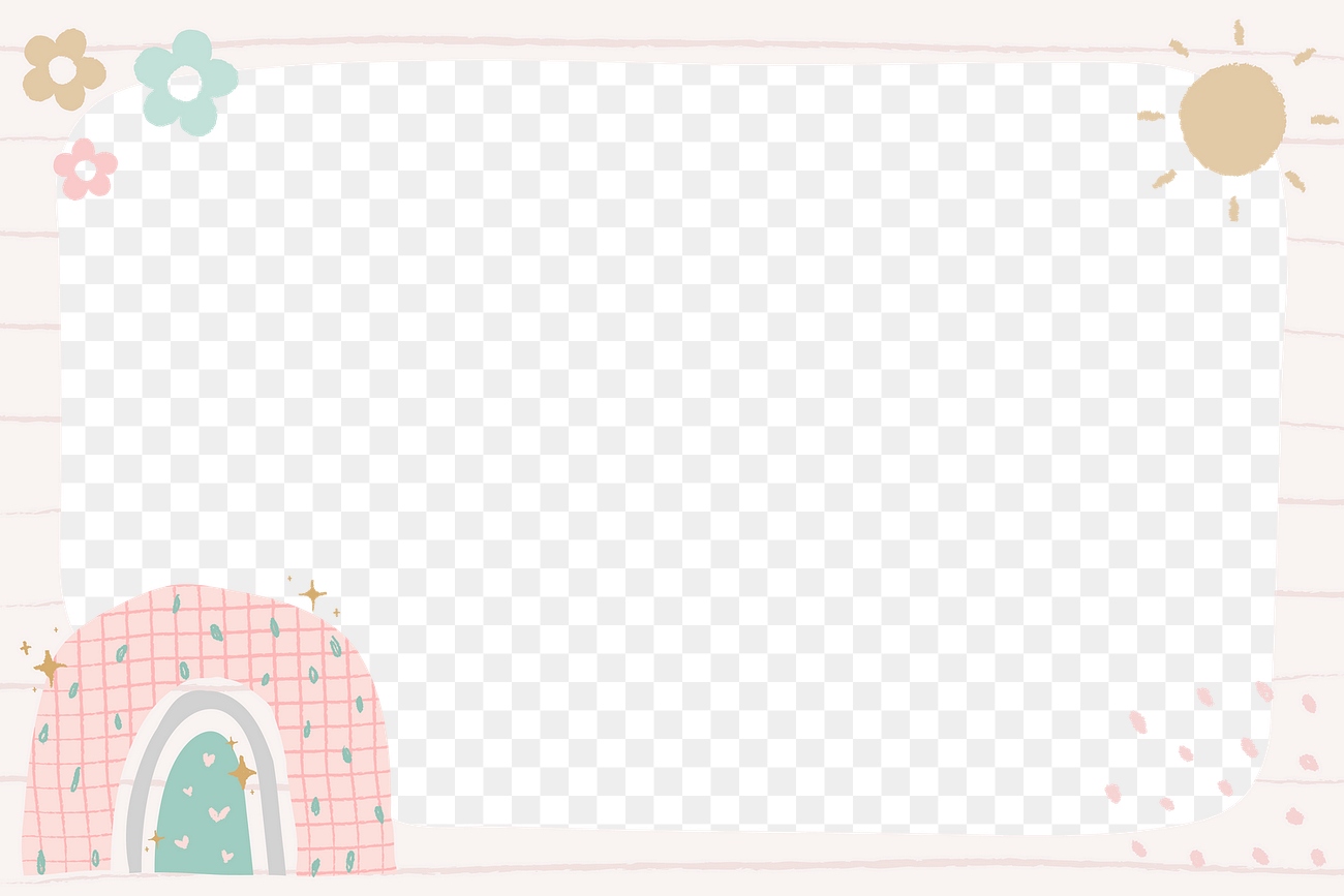 Cute frame PNG clipart, doodle | Premium PNG - rawpixel