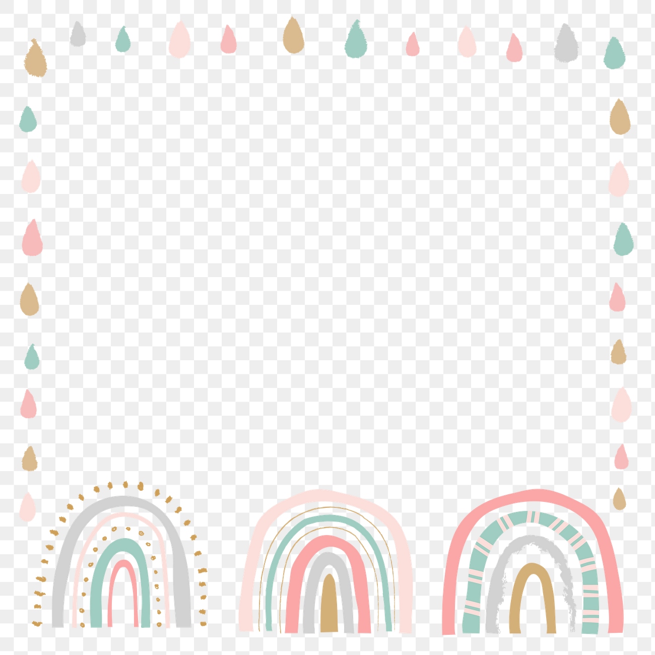 Cute frame PNG clipart, doodle | Premium PNG - rawpixel