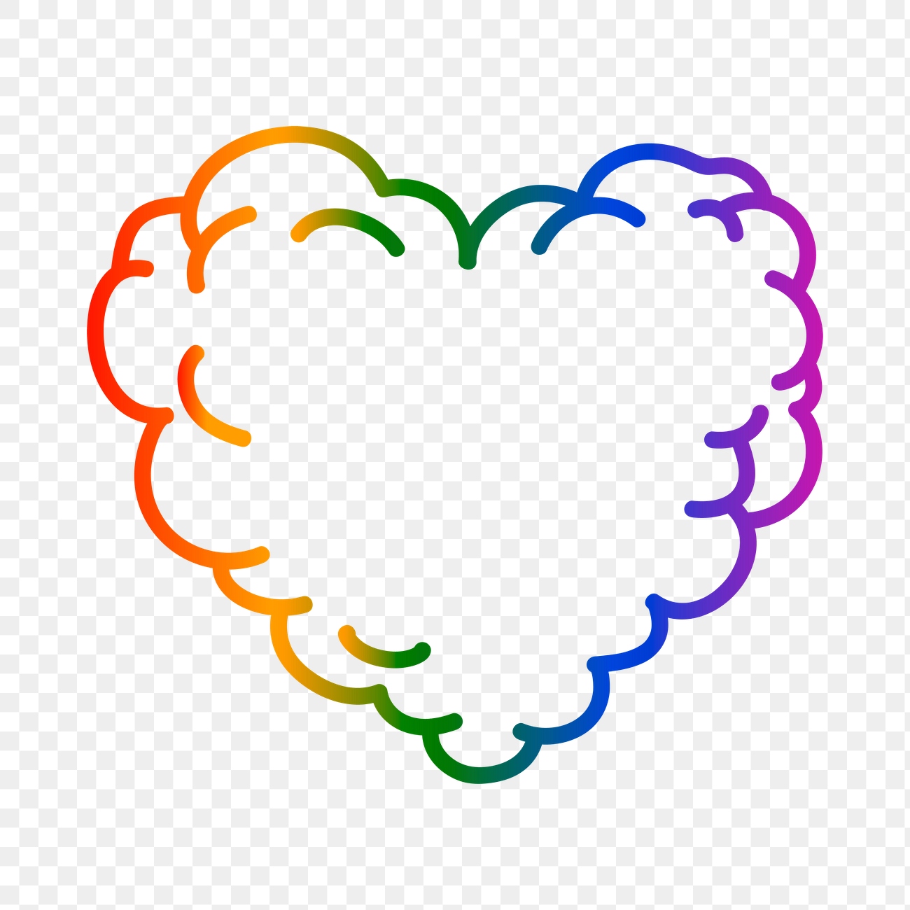 Rainbow heart PNG clipart, LGBT | Free Icons - rawpixel