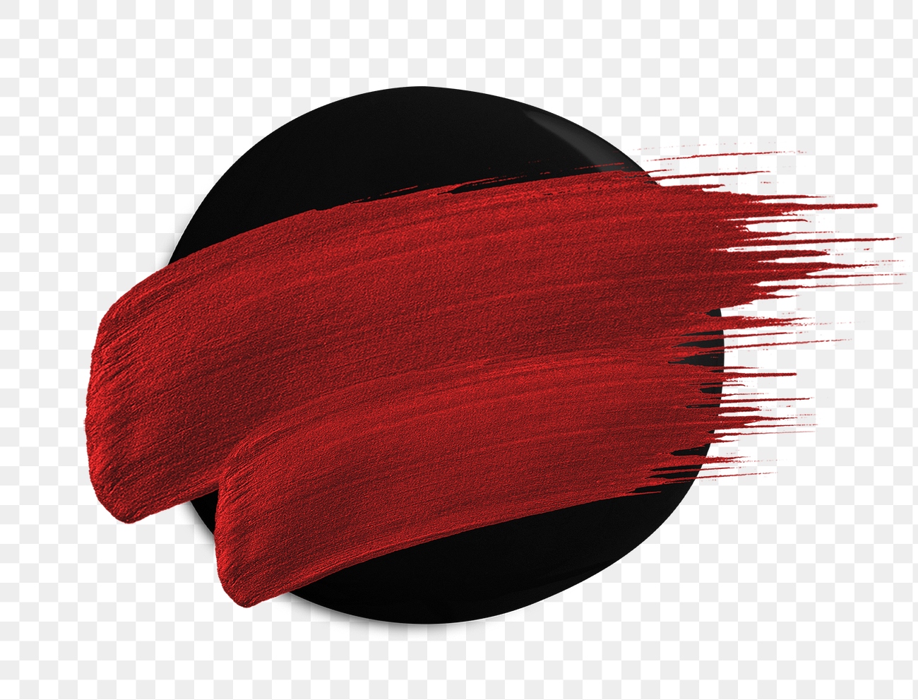 Red paint png badge sticker, | Free PNG Sticker - rawpixel