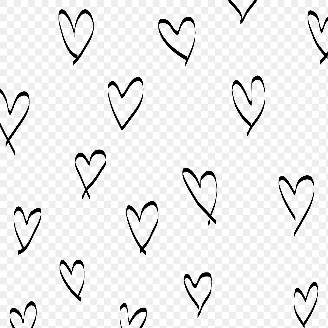 Heart pattern png, transparent background | Premium PNG - rawpixel