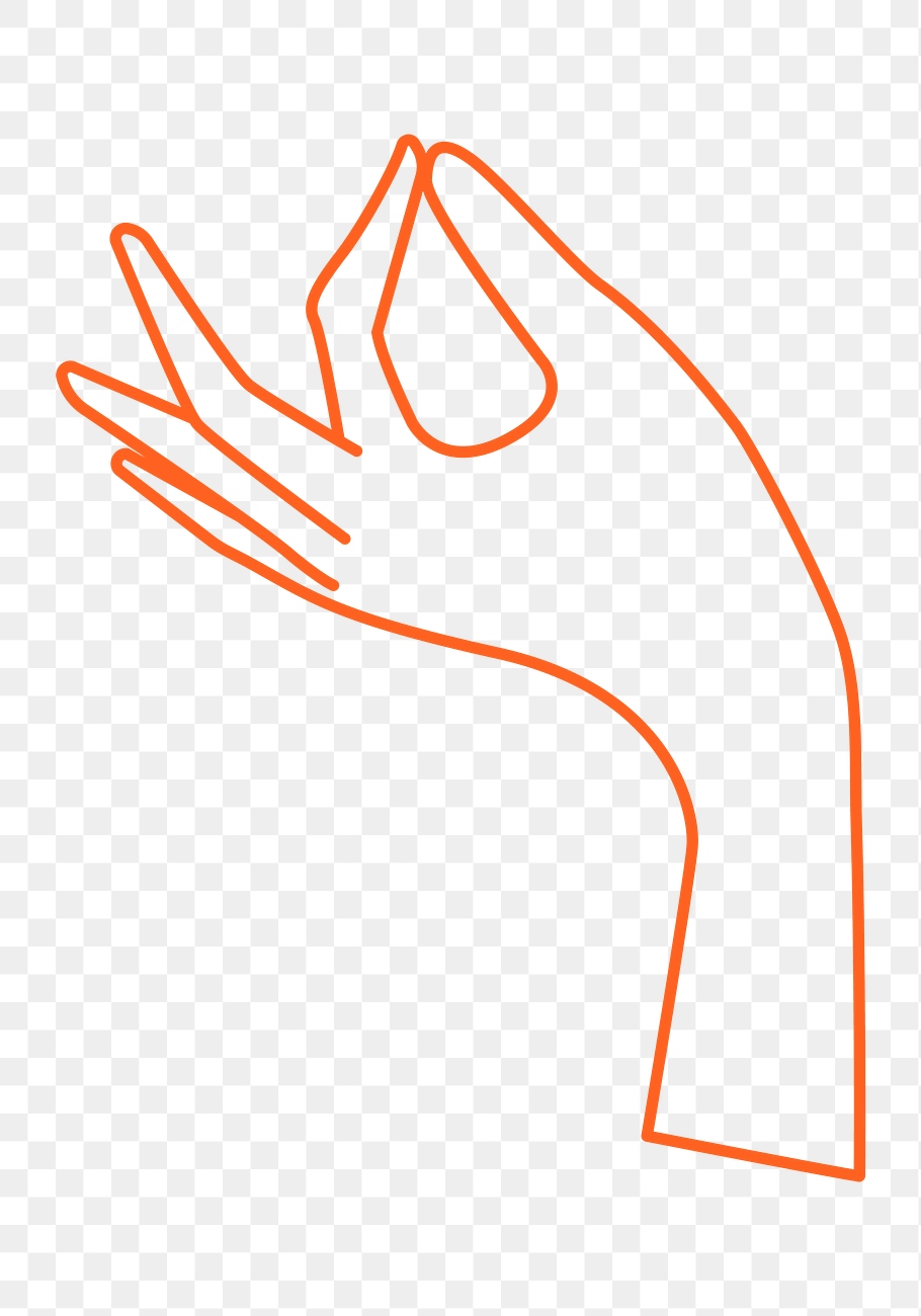 Aesthetic hand png sticker, minimal | Premium PNG Sticker - rawpixel