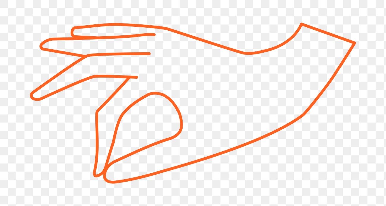 Aesthetic hand png sticker, minimal | Premium PNG Sticker - rawpixel