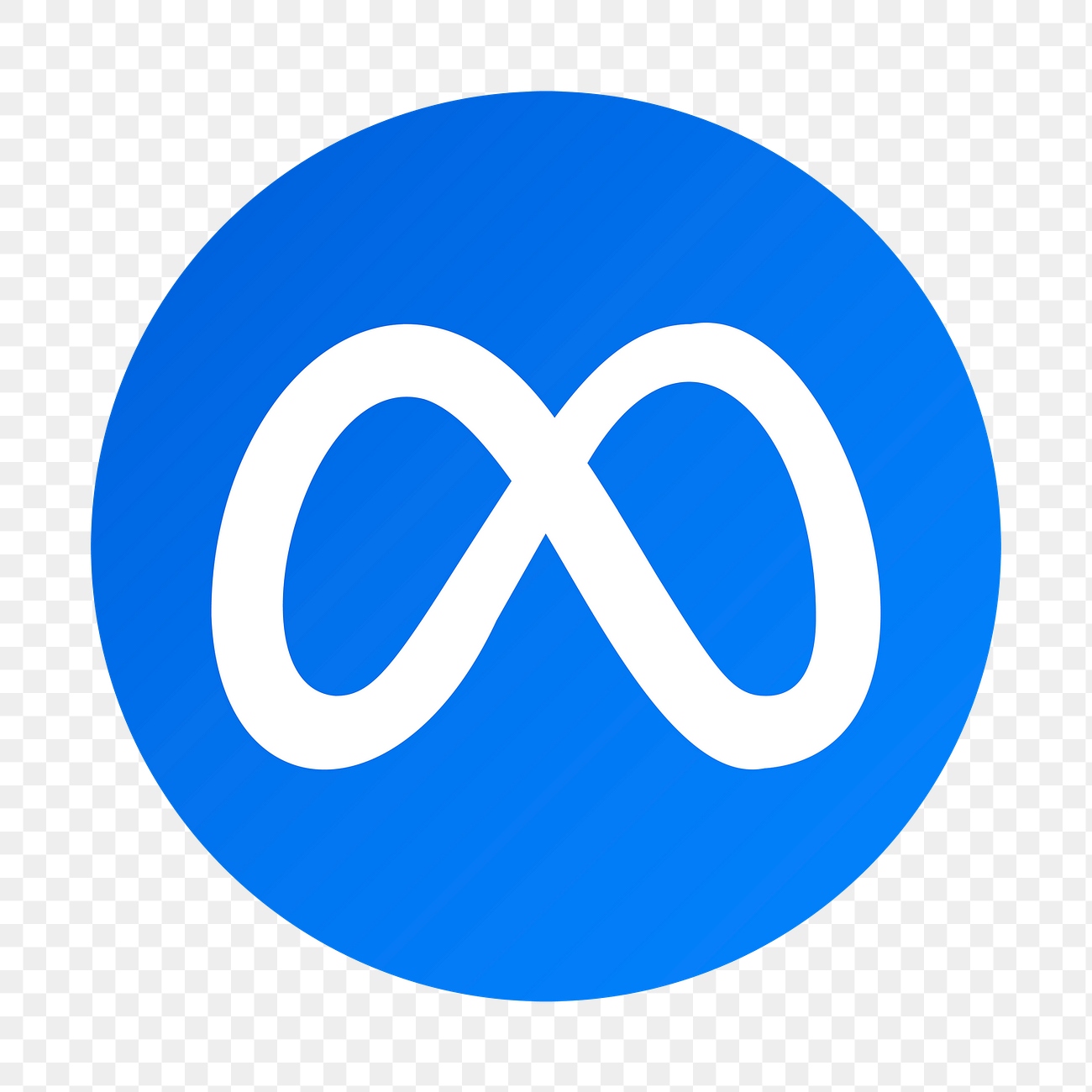 Meta icon social media, flat | Premium Icons Sticker - rawpixel