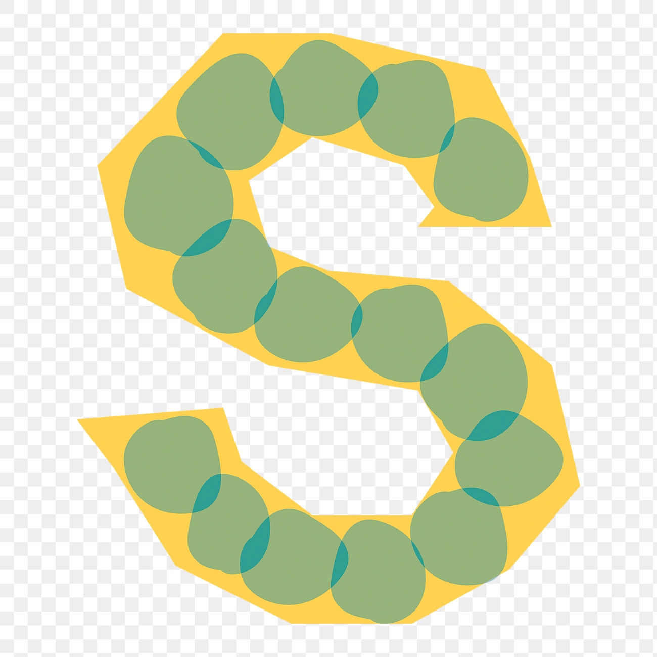 Patterned capital S png sticker, | Premium PNG Sticker - rawpixel