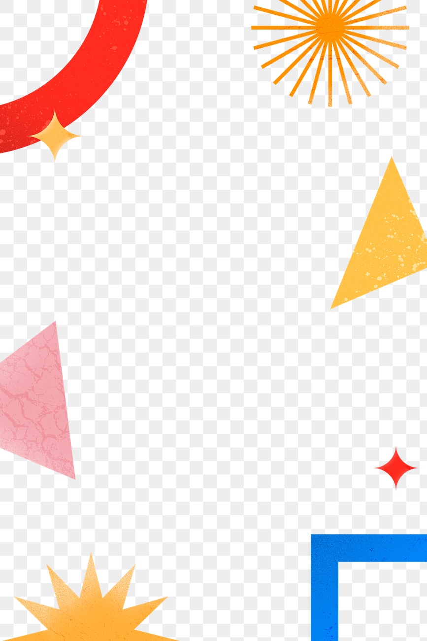 Abstract shapes png border frame, | Premium PNG - rawpixel