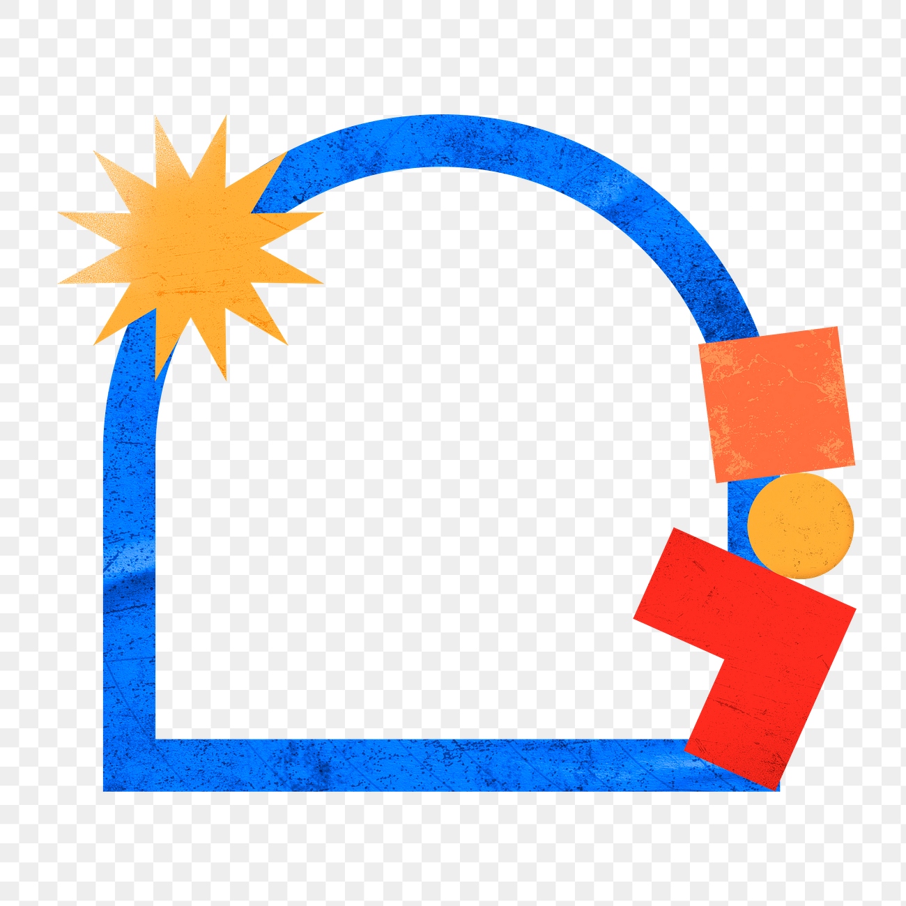 Cute arch png frame, memphis, | Premium PNG - rawpixel