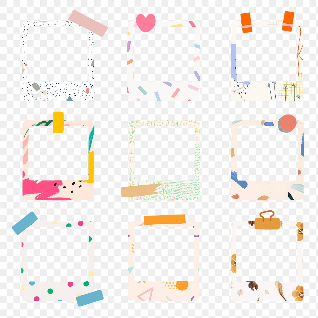 Instant photo png frame sticker, | Premium PNG - rawpixel