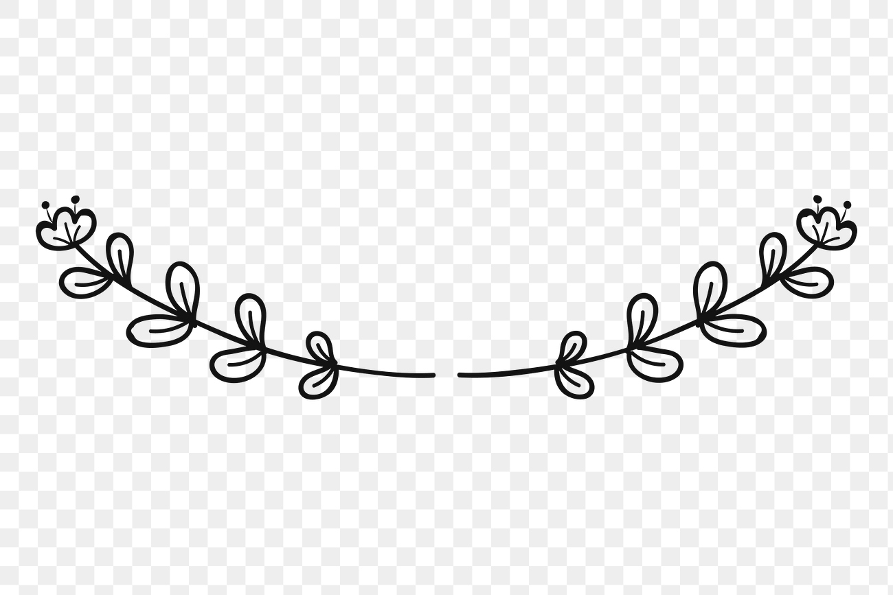 Botanical divider png, doodle clipart, | Premium PNG Sticker - rawpixel