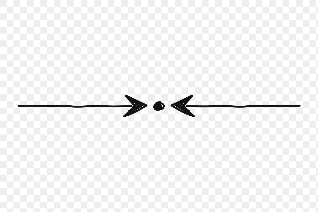 Arrow png clipart divider, doodle | Premium PNG Sticker - rawpixel