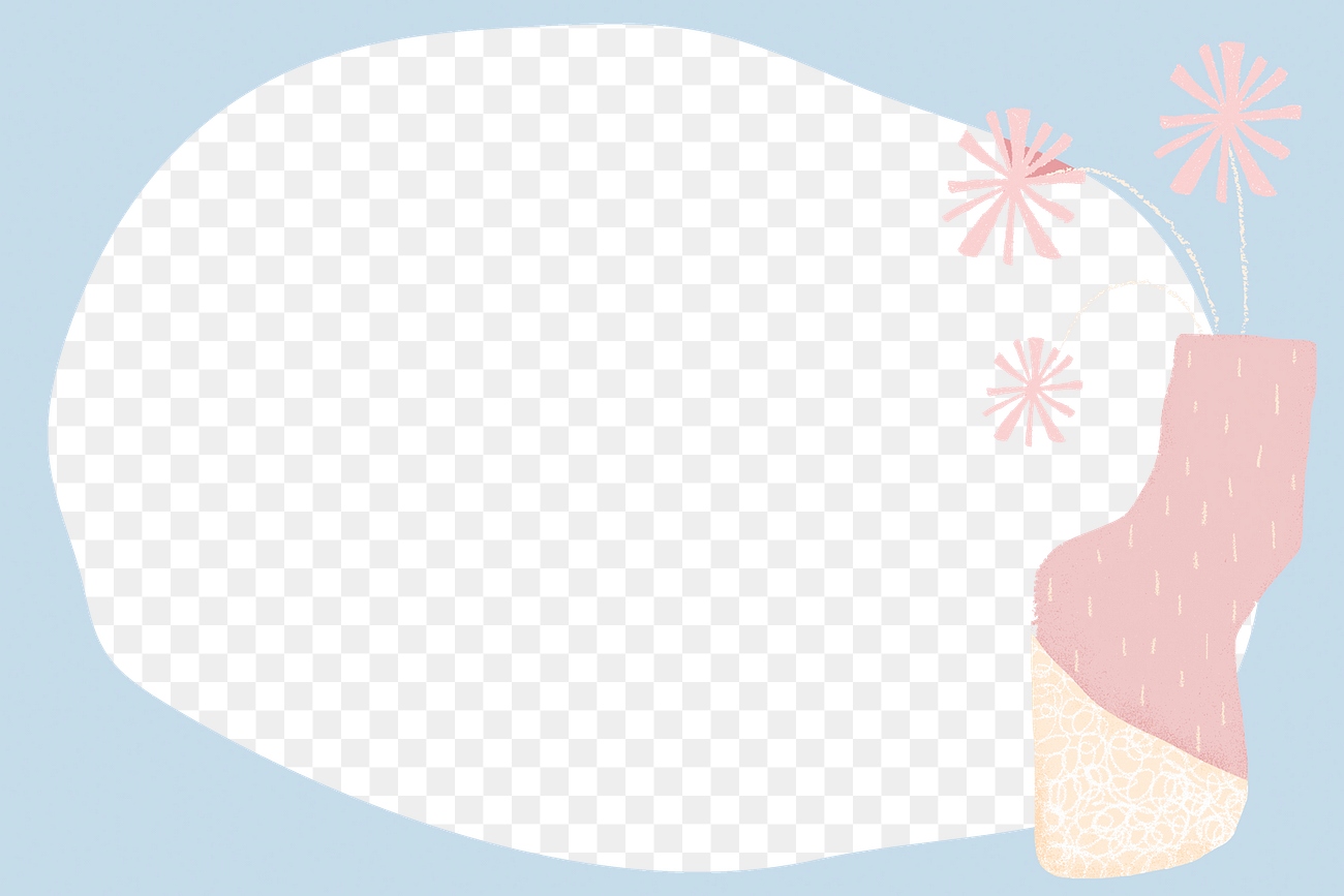 Cute blue png frame, transparent | Free PNG - rawpixel