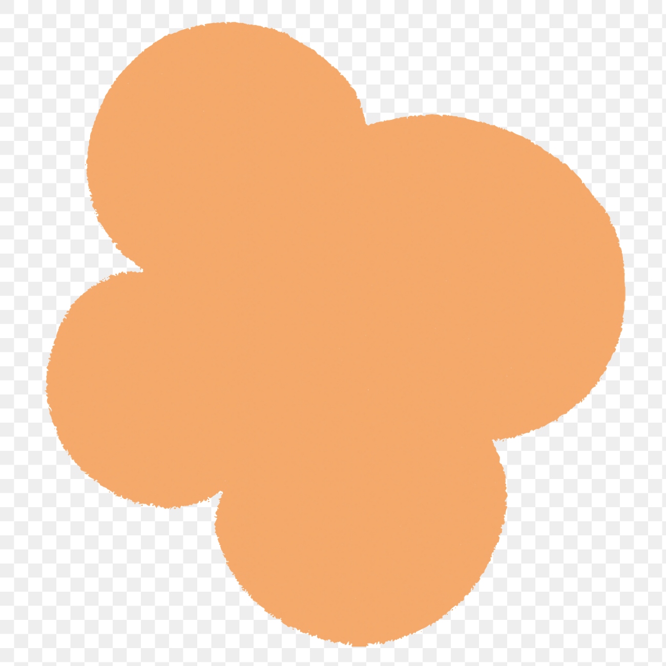 PNG orange sticker, blob shape, | Free PNG Sticker - rawpixel