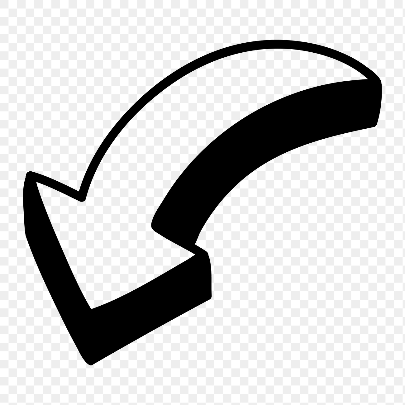 Png arrow sticker, hand drawn | Premium PNG Sticker - rawpixel