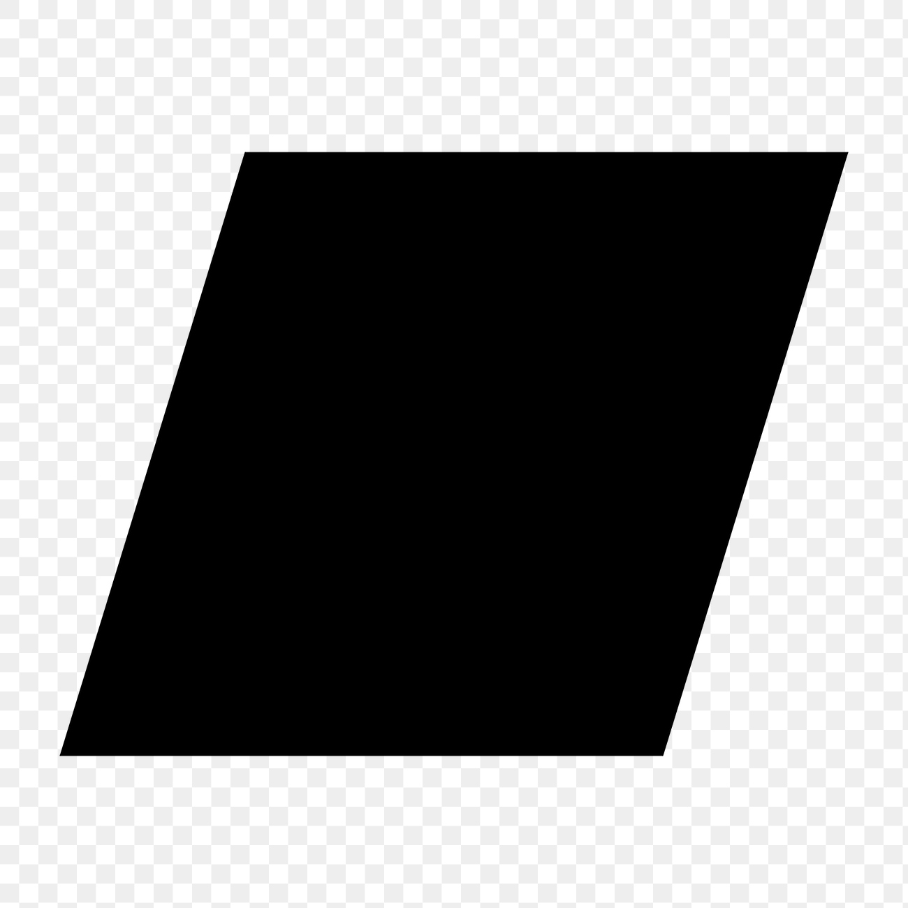 Slanted square png sticker, simple | Premium PNG - rawpixel