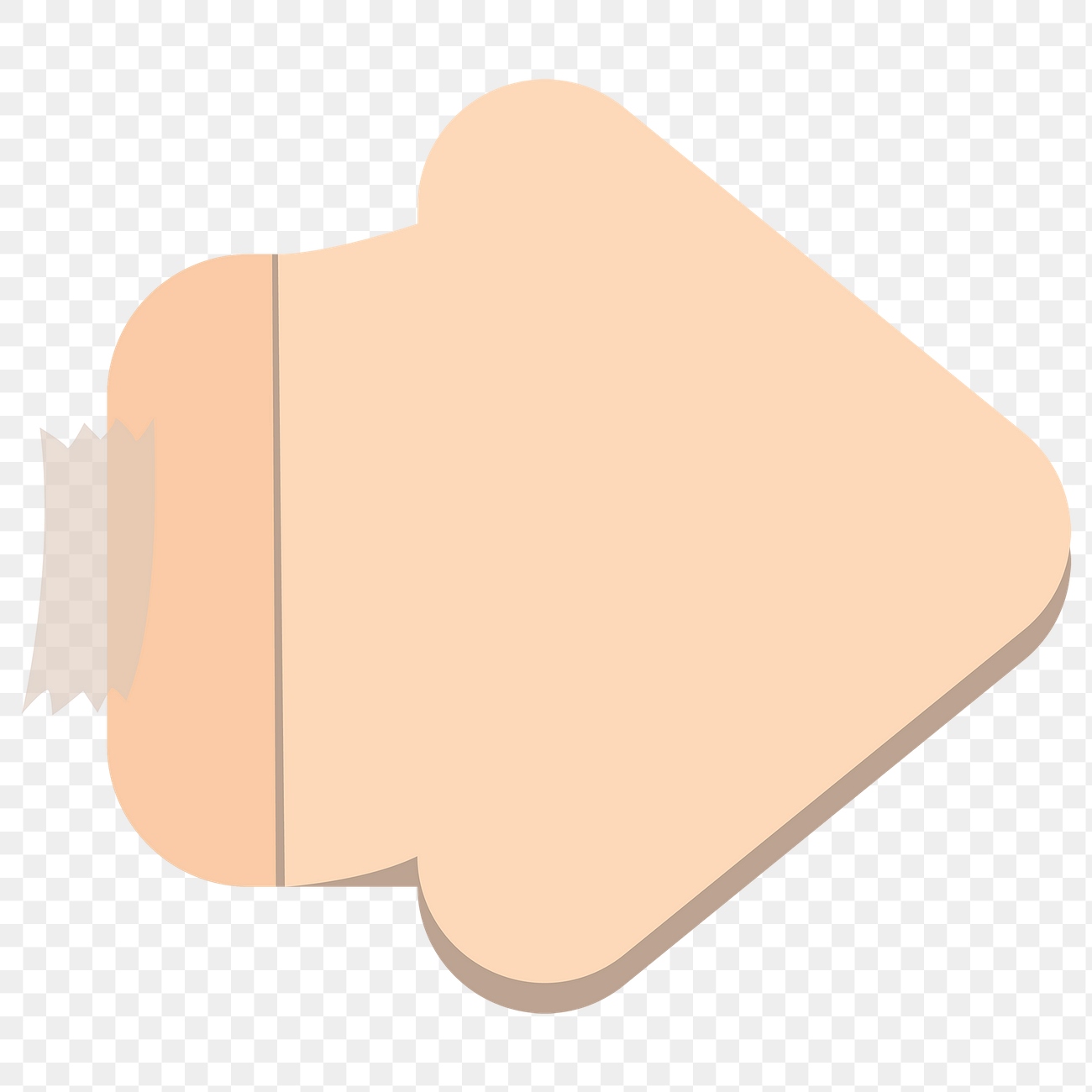 Orange arrow shaped reminder note | Premium PNG Sticker - rawpixel