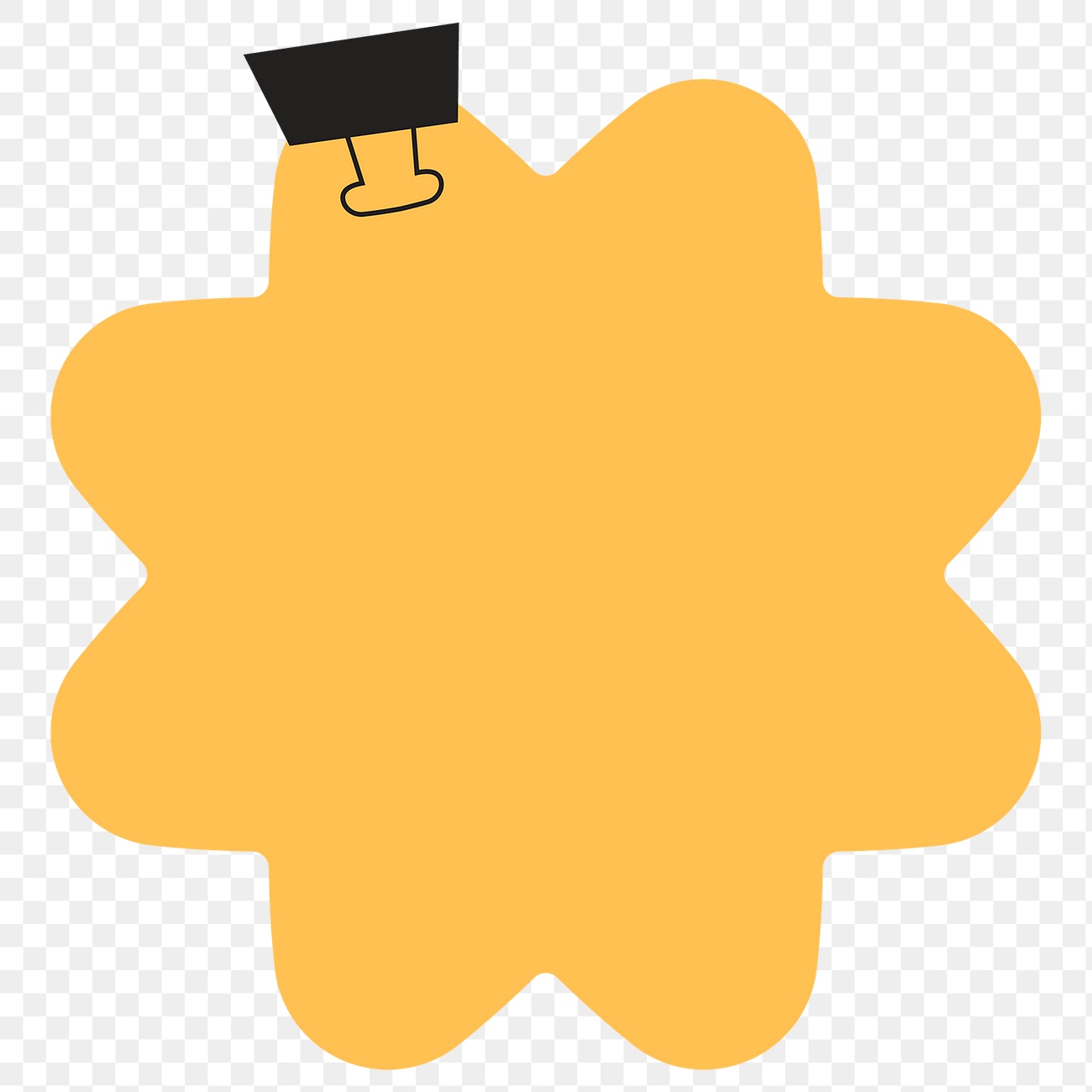 Yellow bubble shaped reminder note | Premium PNG Sticker - rawpixel