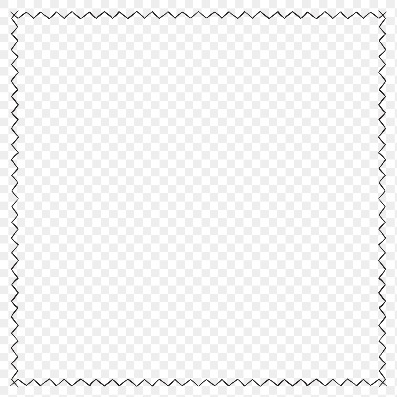 Png frame border zigzag ornament | Premium PNG - rawpixel