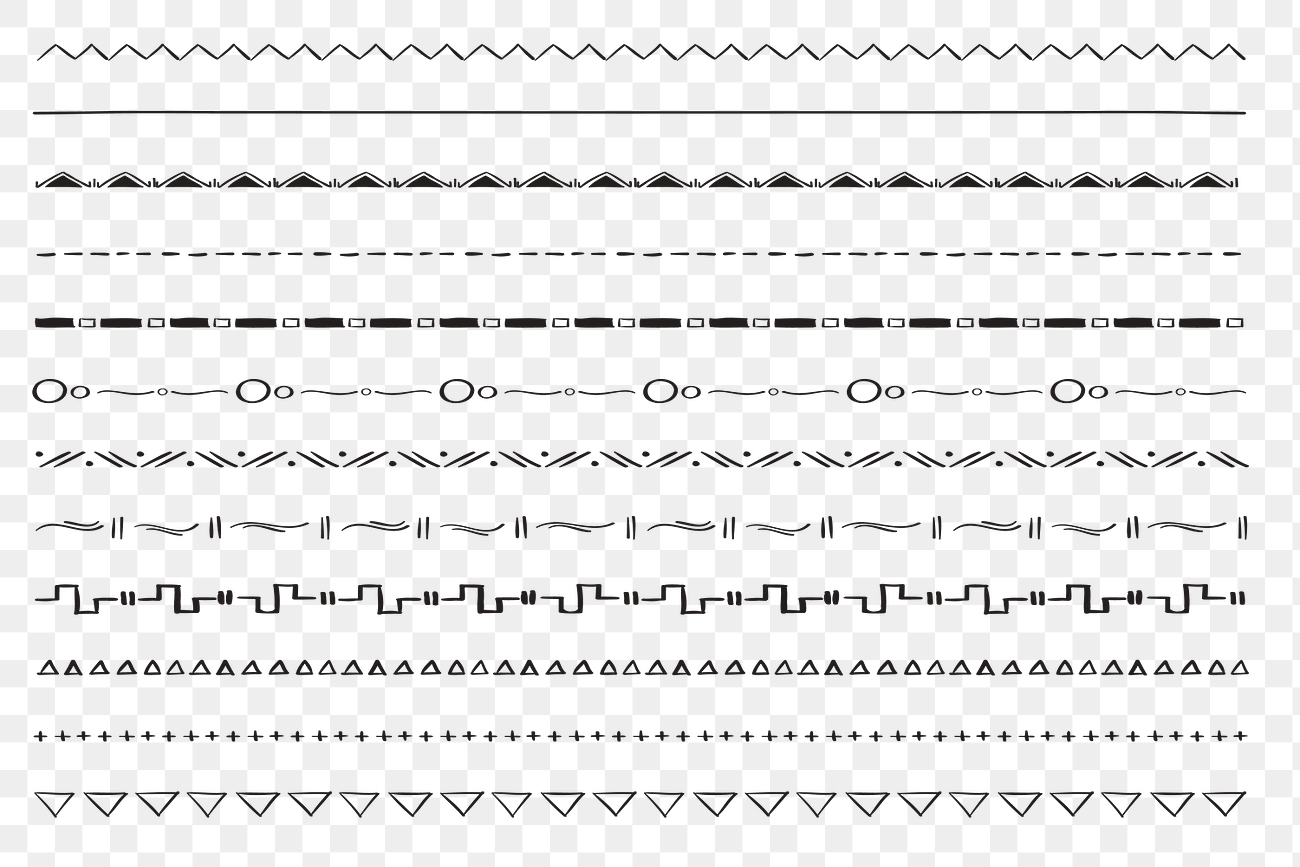 Png doodle hand drawn divider | Premium PNG - rawpixel