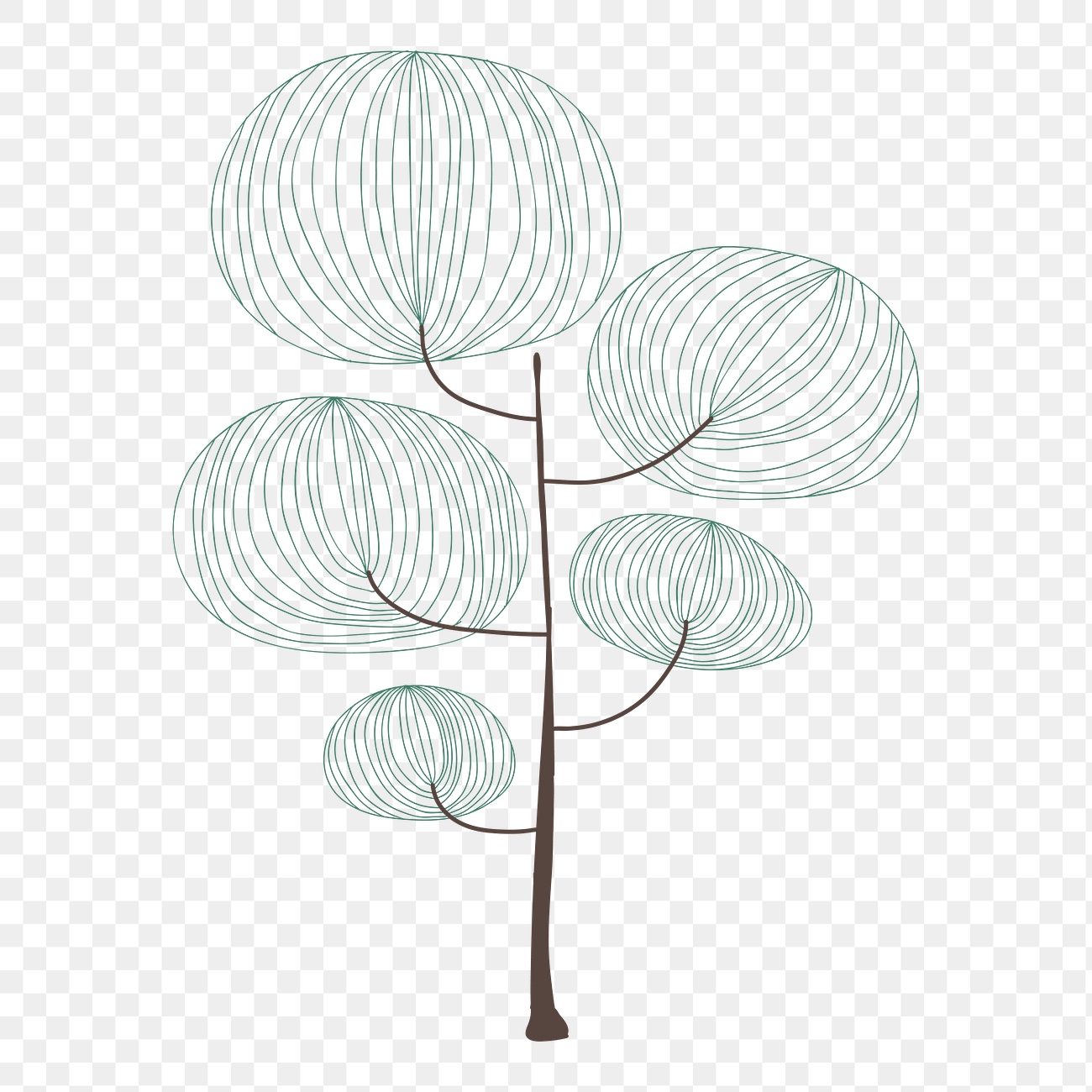 Cute doodle tree sticker design | Premium PNG Sticker - rawpixel