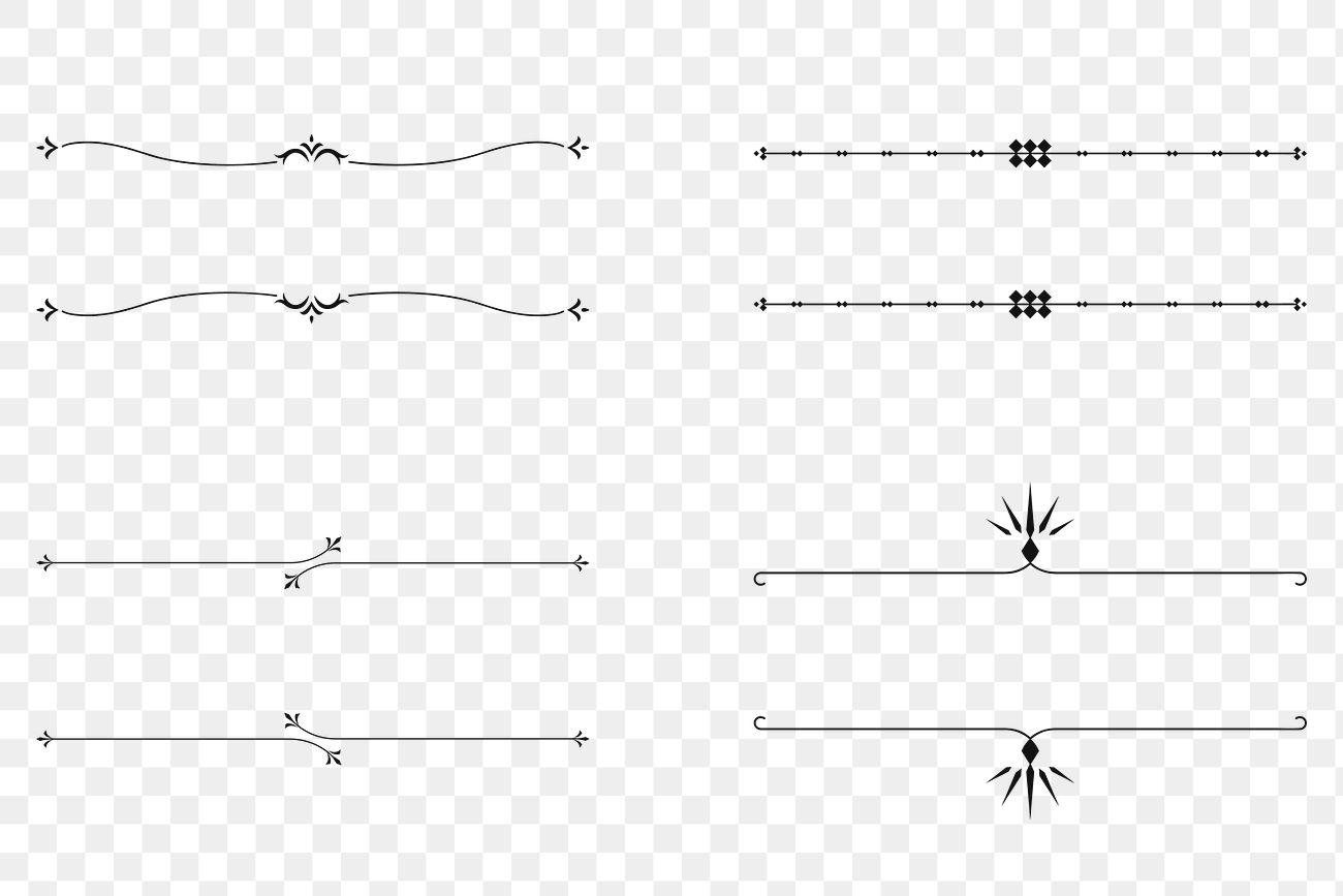 Vintage line frame collection transparent | Premium PNG - rawpixel