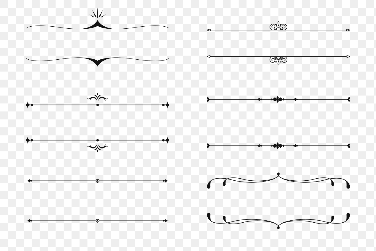 Vintage line frame collection transparent | Premium PNG - rawpixel